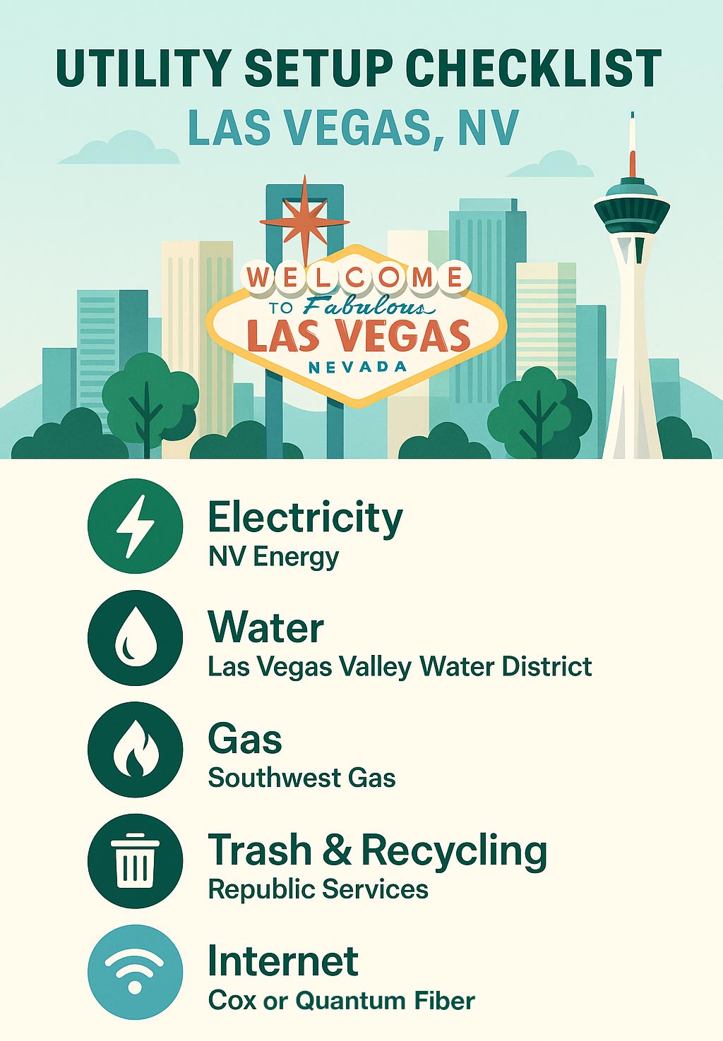 Las Vegas, NV Utilities Guide. Set Up and Compare Electricity, Natural ...