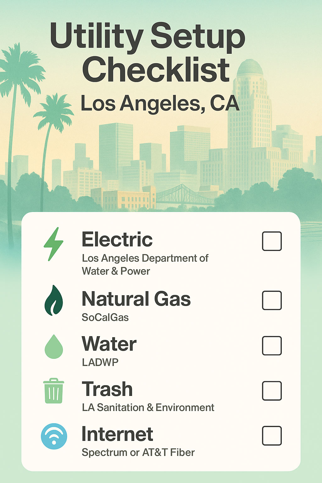 Los Angeles, CA Utilities Guide. Set Up and Compare Electricity ...