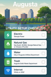 Augusta, GA Utilities Guide. Set Up and Compare Electricity, Natural Gas, Water, Internet, Trash ...