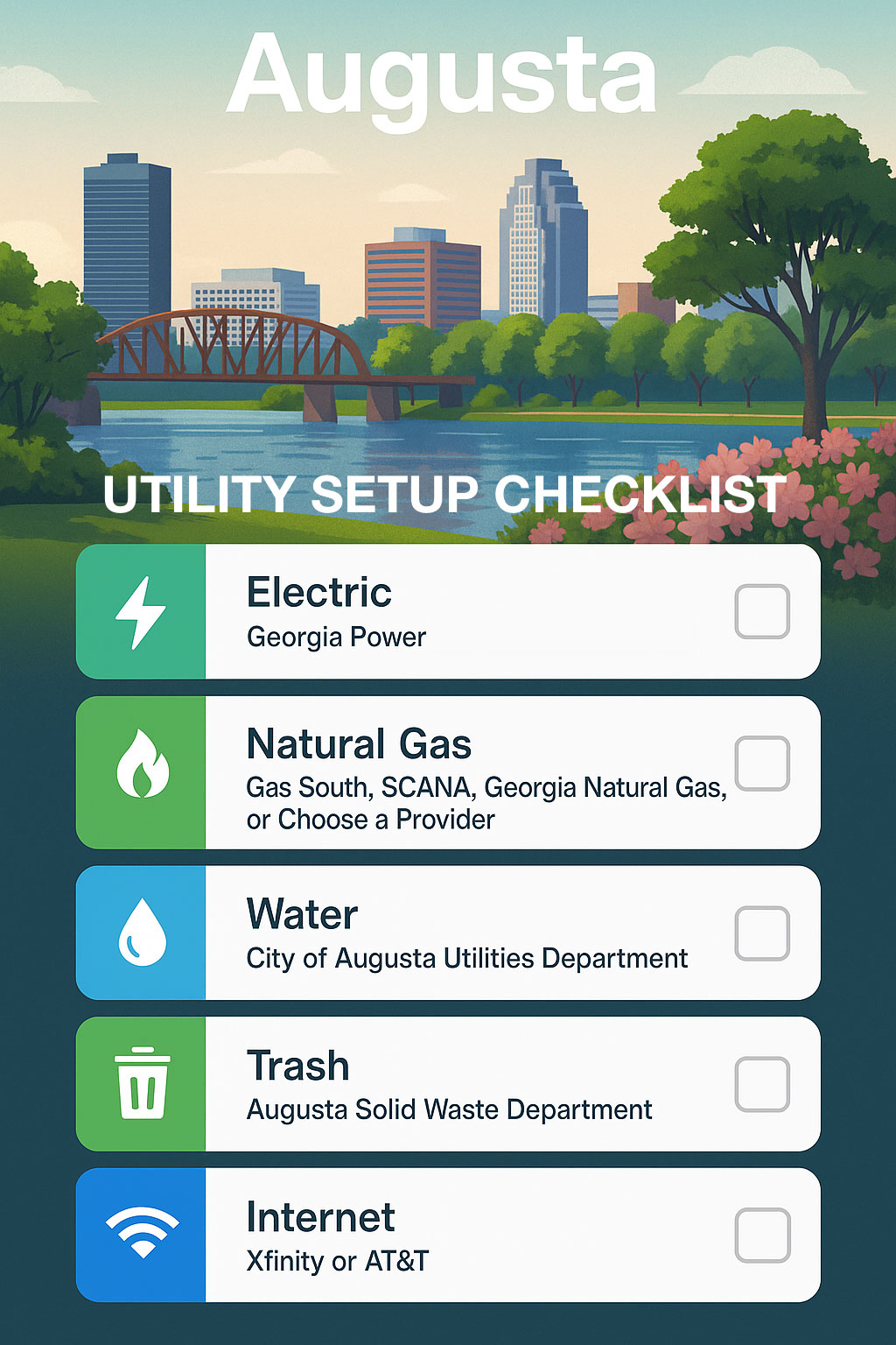 Augusta, GA Utilities Guide. Set Up and Compare Electricity, Natural ...