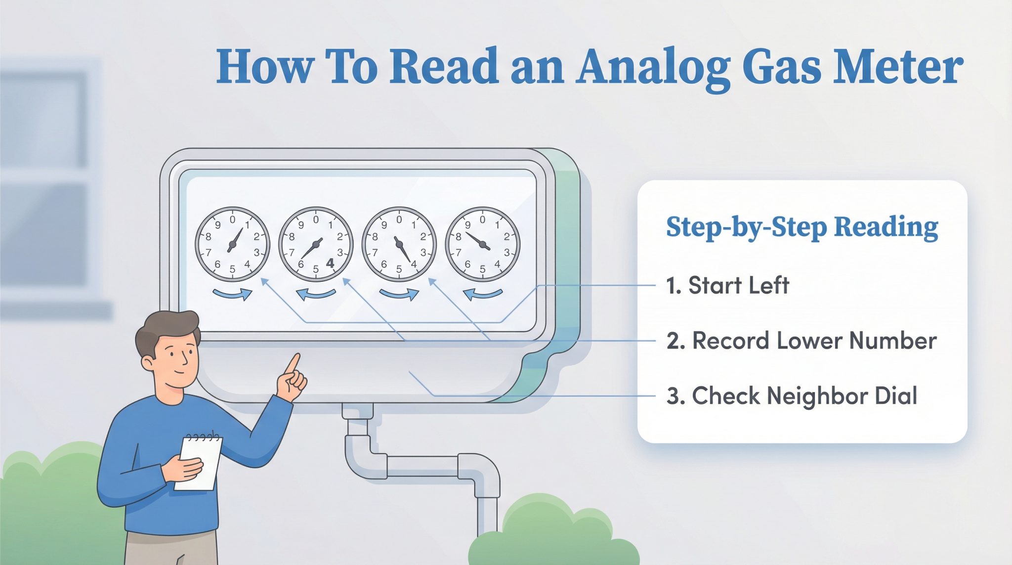 How to Read a Gas Meter: A Simple Guide to Dials, Digits, and Dollars ...