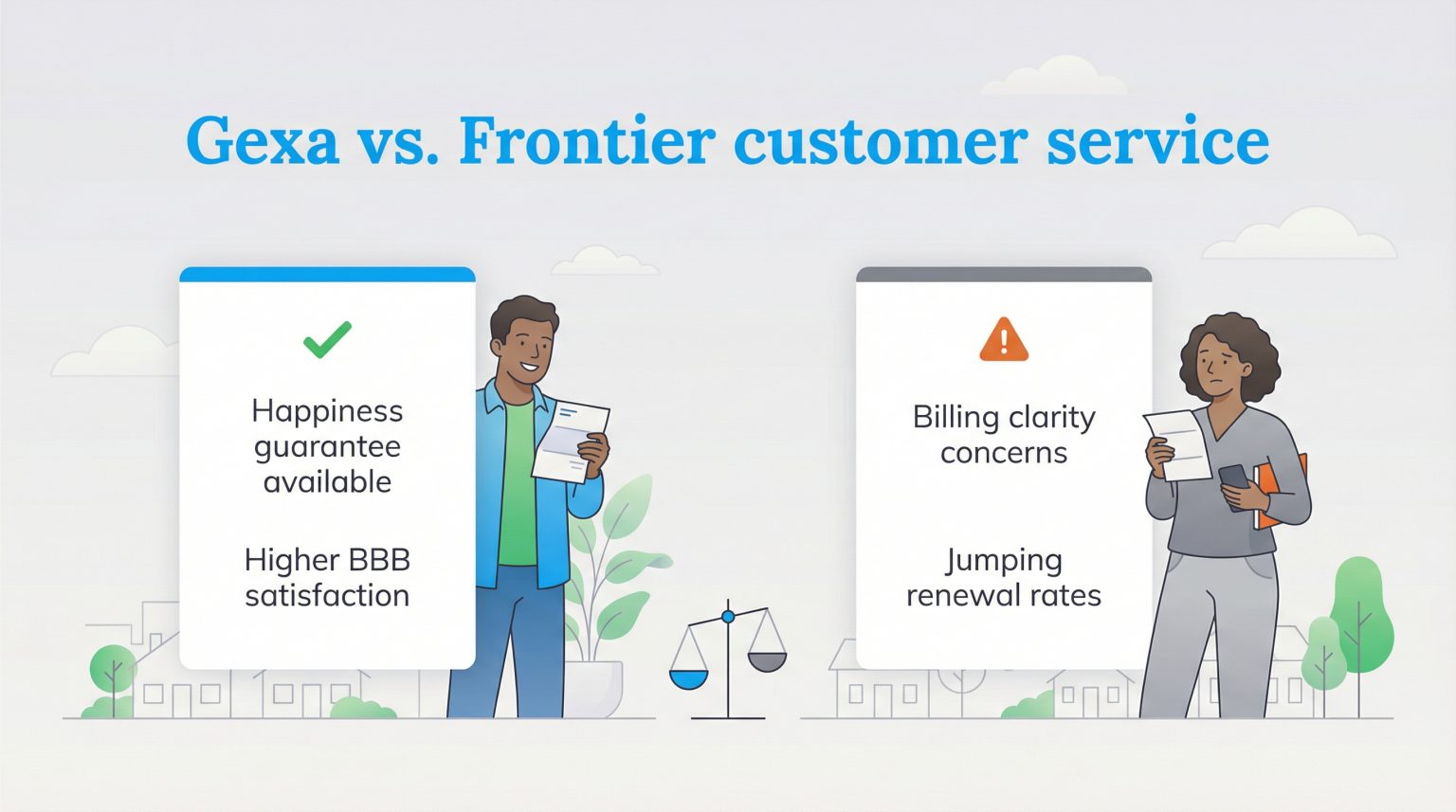 Gexa Energy vs. Frontier Utilities Comparison: Rates, Fees, and Bill ...