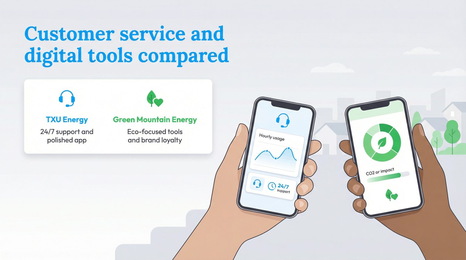 TXU Energy vs. Green Mountain Energy: Comparing Rates, Solar, and Green ...